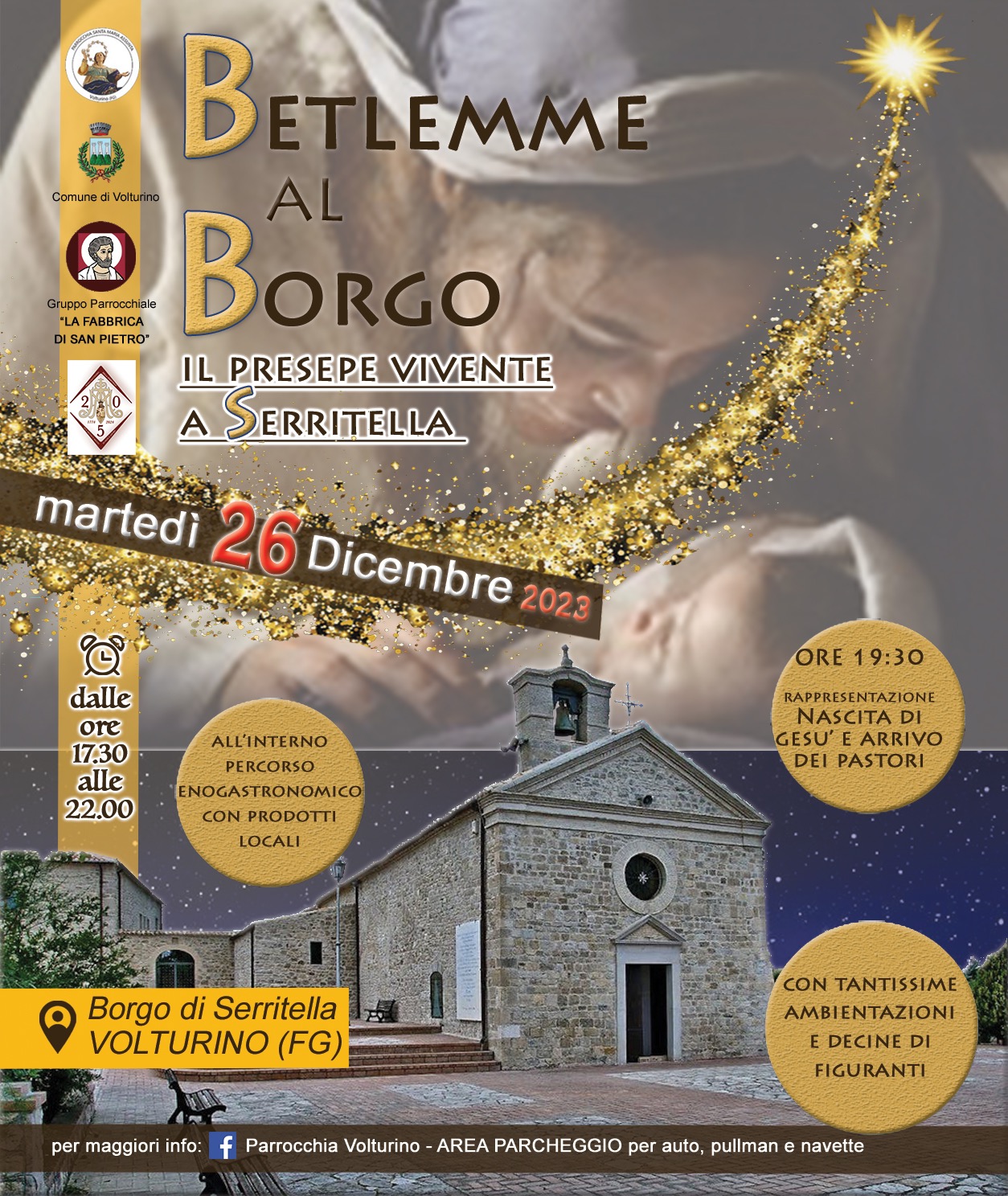 Volturino al via “Betlemme al Borgo”: Presepe Vivente a Serritella